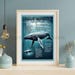 Blue Whale Educational Poster: Marine Life Facts Art (digital Download ...