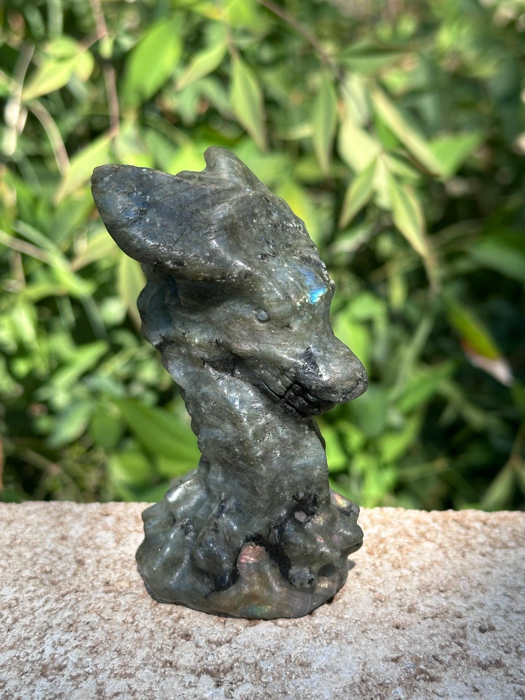 Yooperlite & Labradorite Dragon Head Crystal Carving - 3" - Etsy