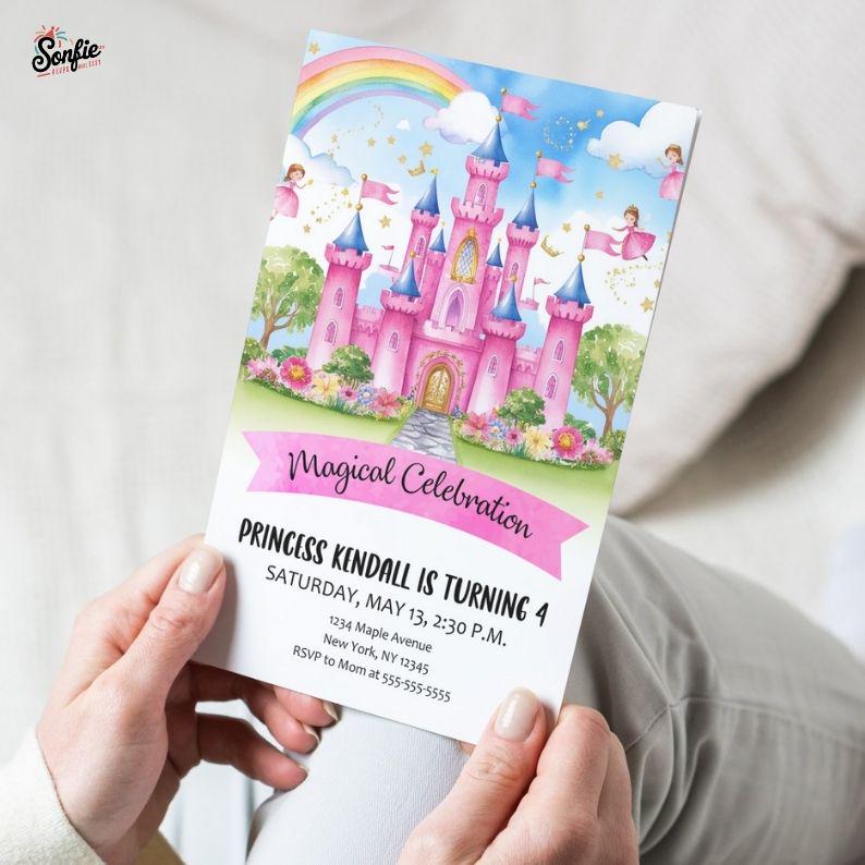 Princess Themed Birthday Invitation - Royal Princess | Editable in ...