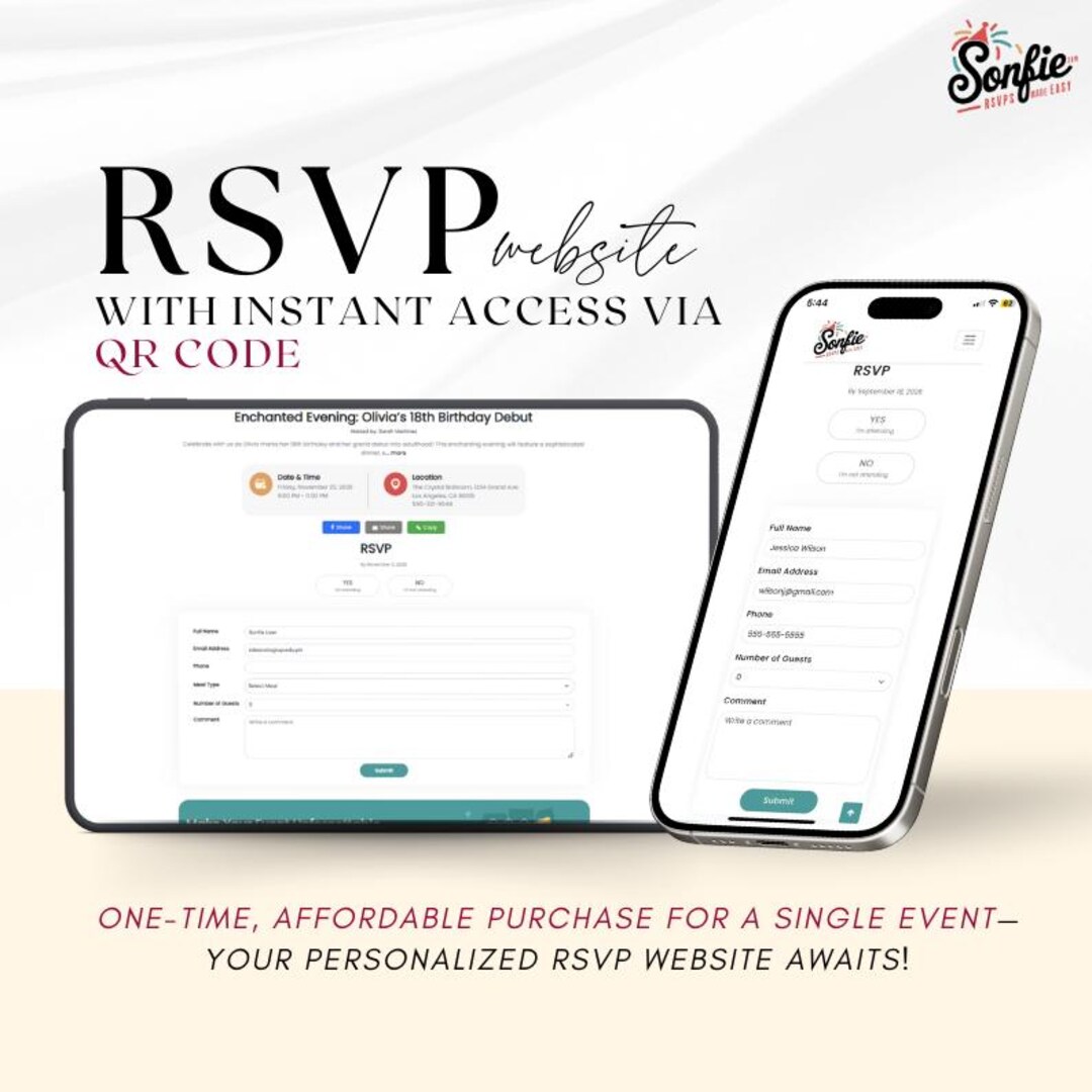 Editable Blank RSVP Template – Customizable for Any Event | Effortless ...