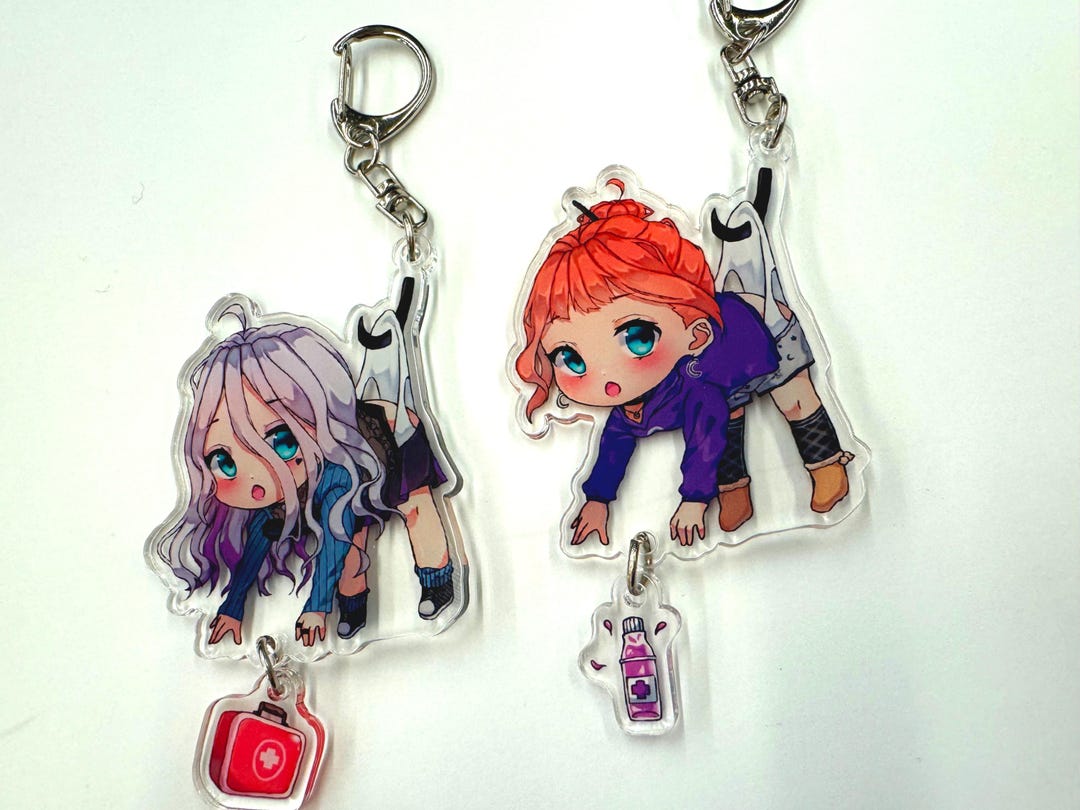 Sable Ward and Mikaela Reid DBD Keychains - Dead by Daylight Keyrings ...