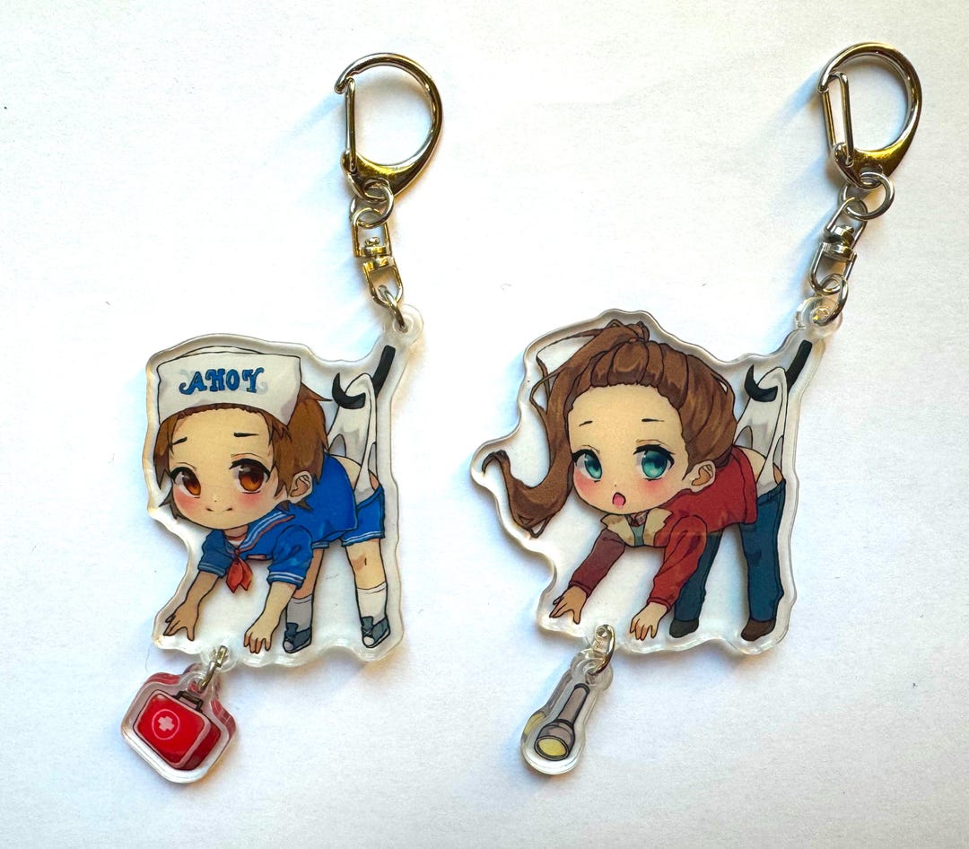 Stranger Things Keychains - Nancy Wheeler and Steve Harrington - Etsy