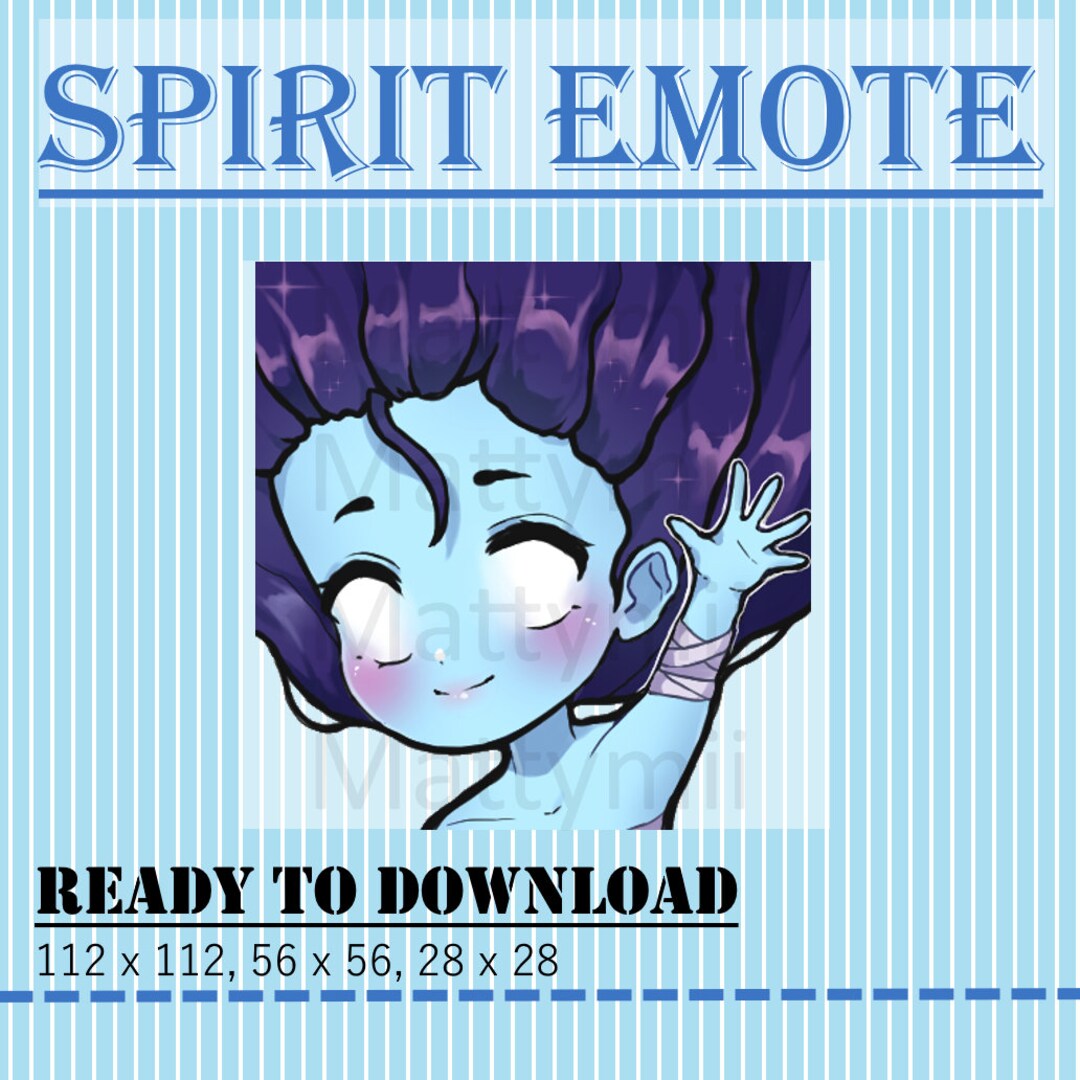 DBD Spirit Hi Waving Emote - for TWITCH, Discord and Youtube - Kawaii ...