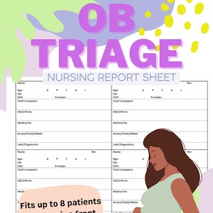 OB Triage Report Sheet - Etsy