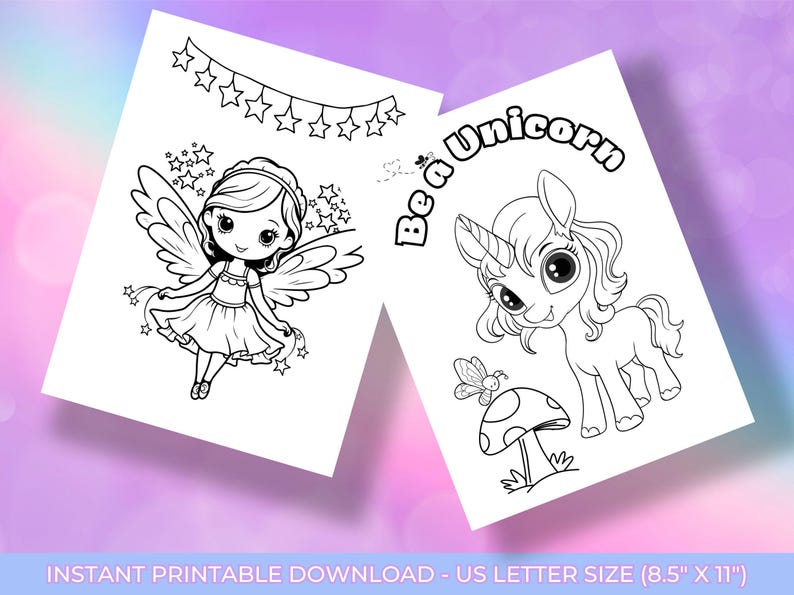 Magical Creatures Coloring Pages | Unicorn, Fairy, Mermaid, Dragon ...