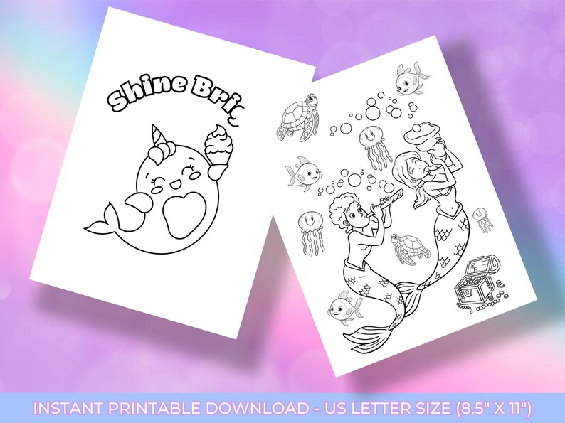 Magical Creatures Coloring Pages | Unicorn, Fairy, Mermaid, Dragon ...