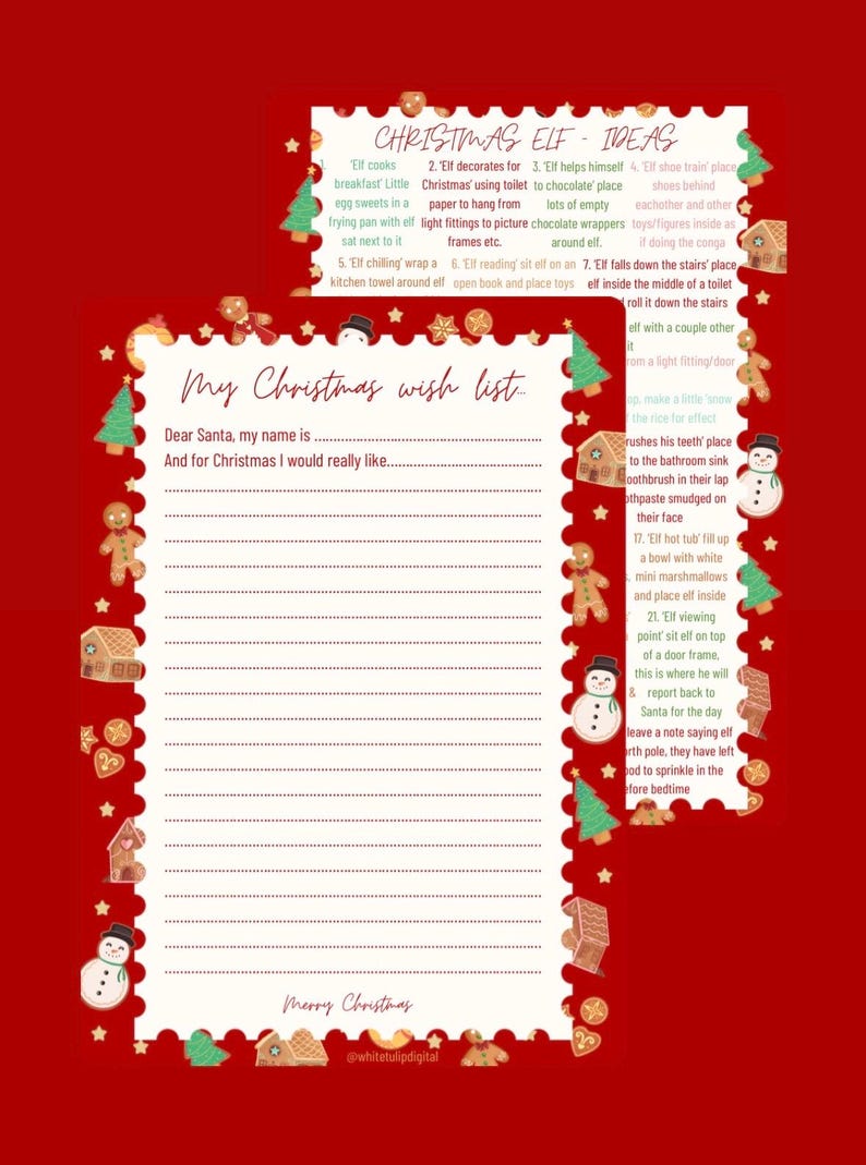 Christmas Elf Kit, 24 Christmas Elf Ideas, Christmas 2024, Printable ...