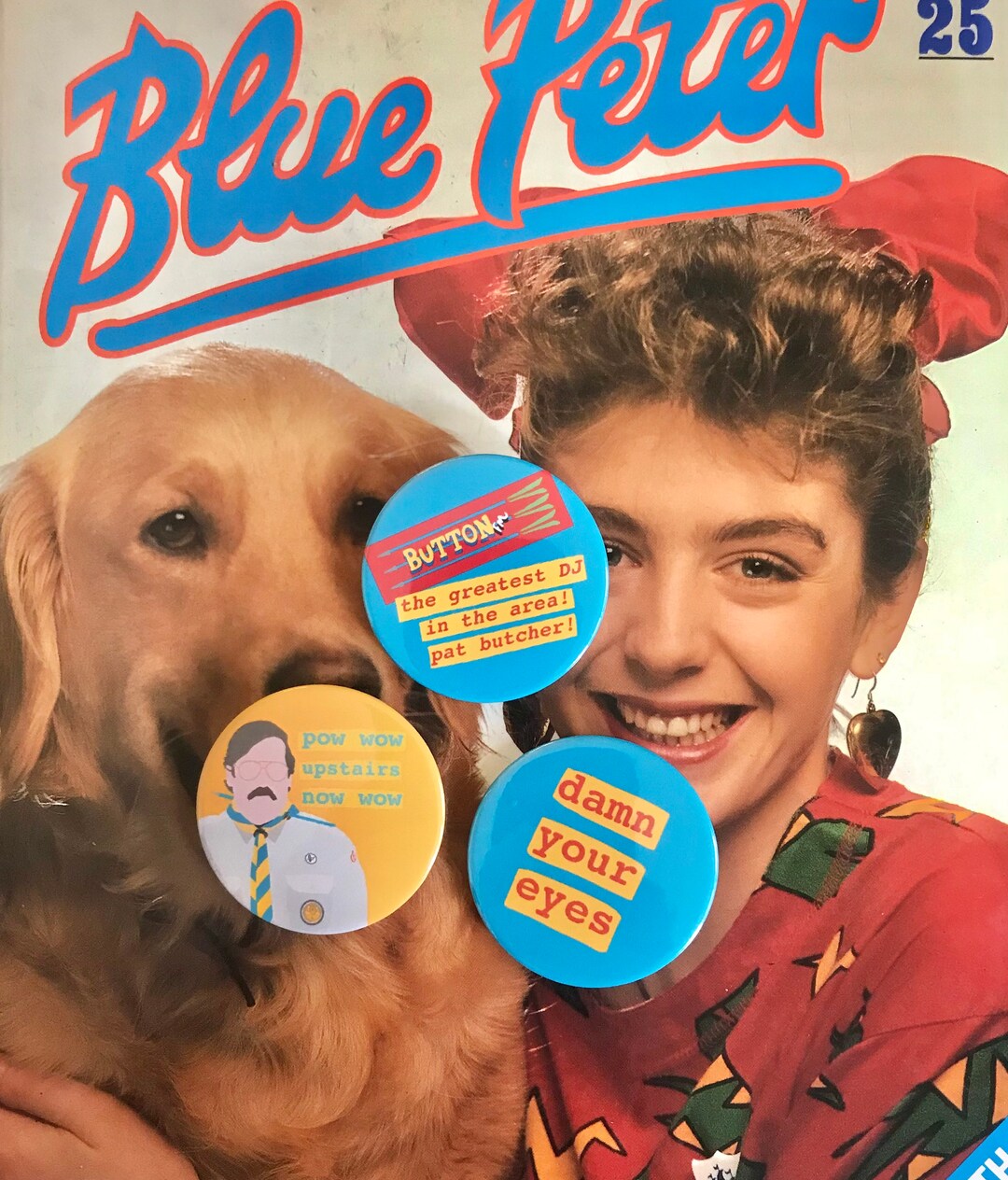 Ghosts Pat Butcher Set of 3 Button Badges Thomas Thorne - Etsy