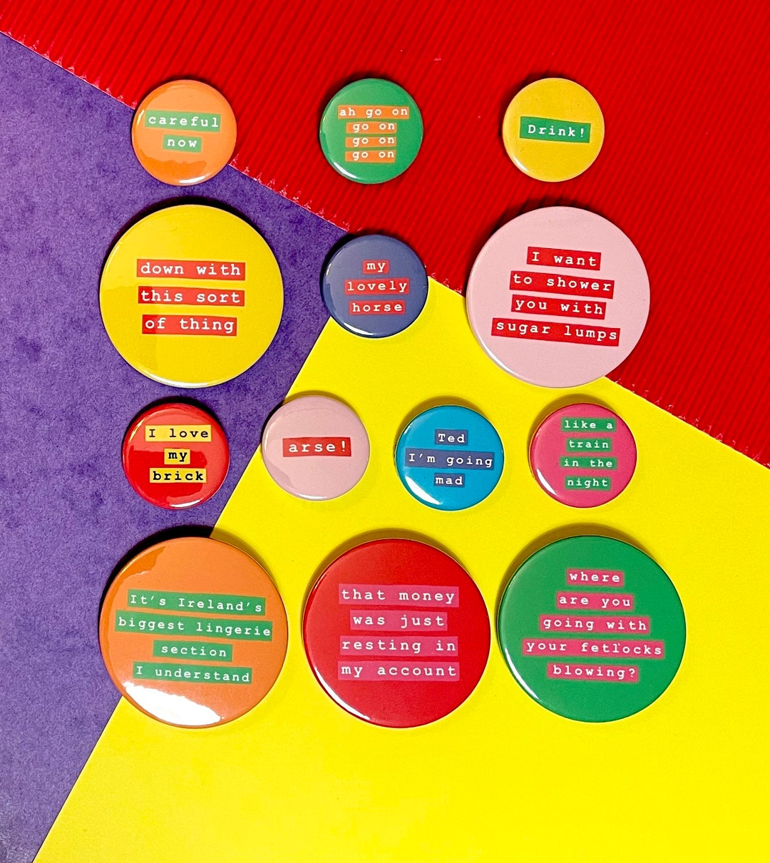 Father Ted Quotes Set of 3 Button Pins - Etsy