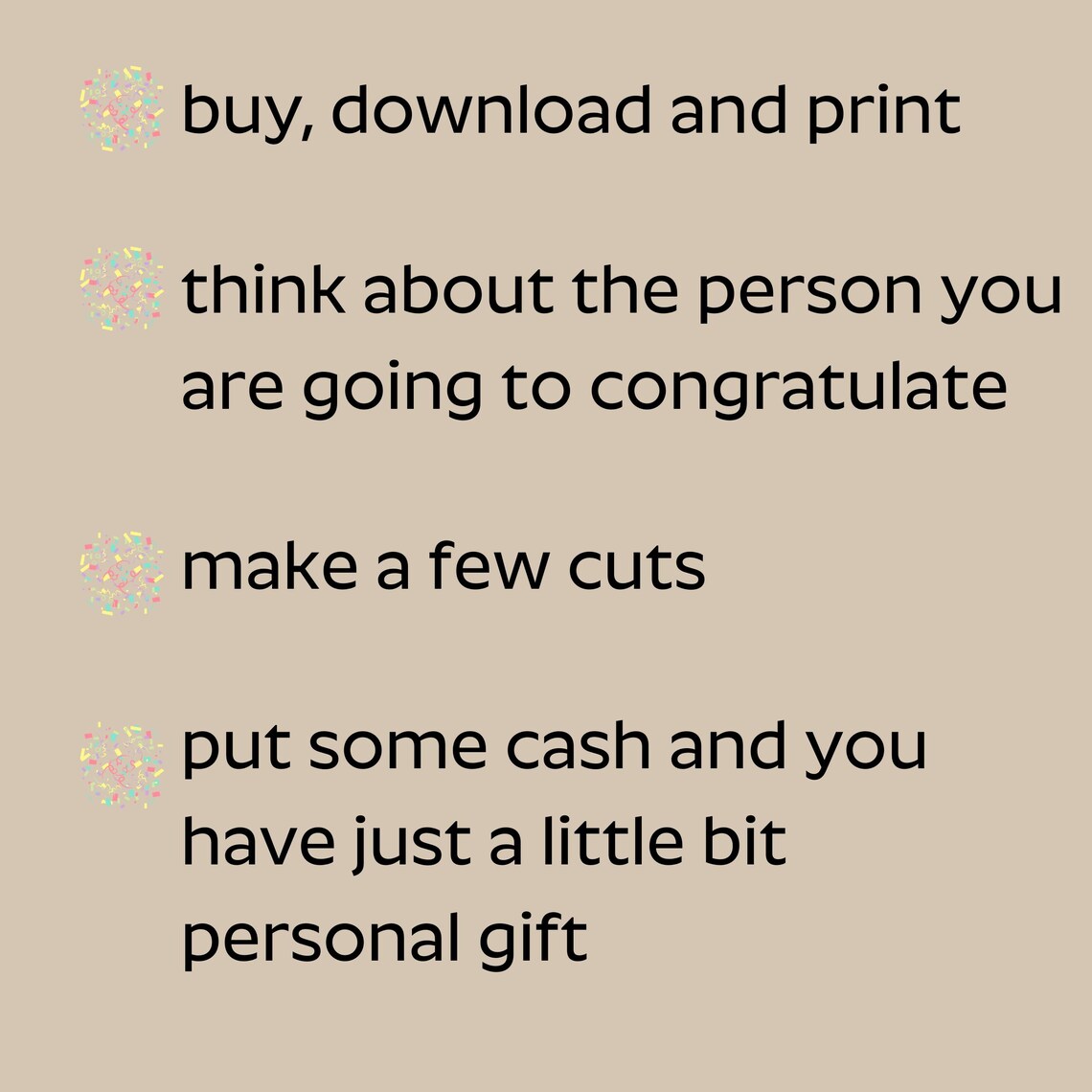 16 Printable Cards for Cash / Simple Gift Idea / Money Card / Easy Gift ...