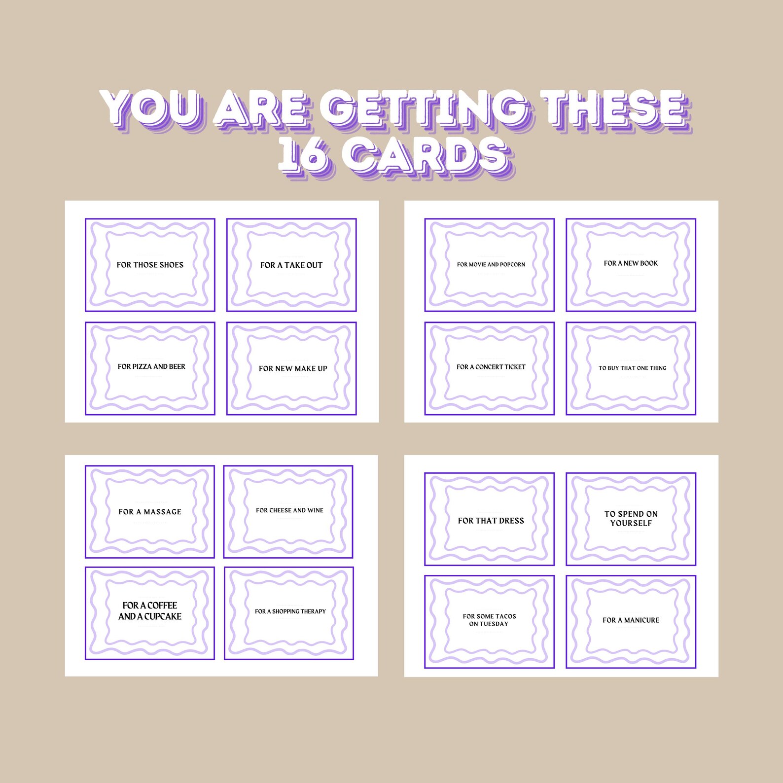 16 Printable Cards for Cash / Simple Gift Idea / Money Card / Easy Gift ...