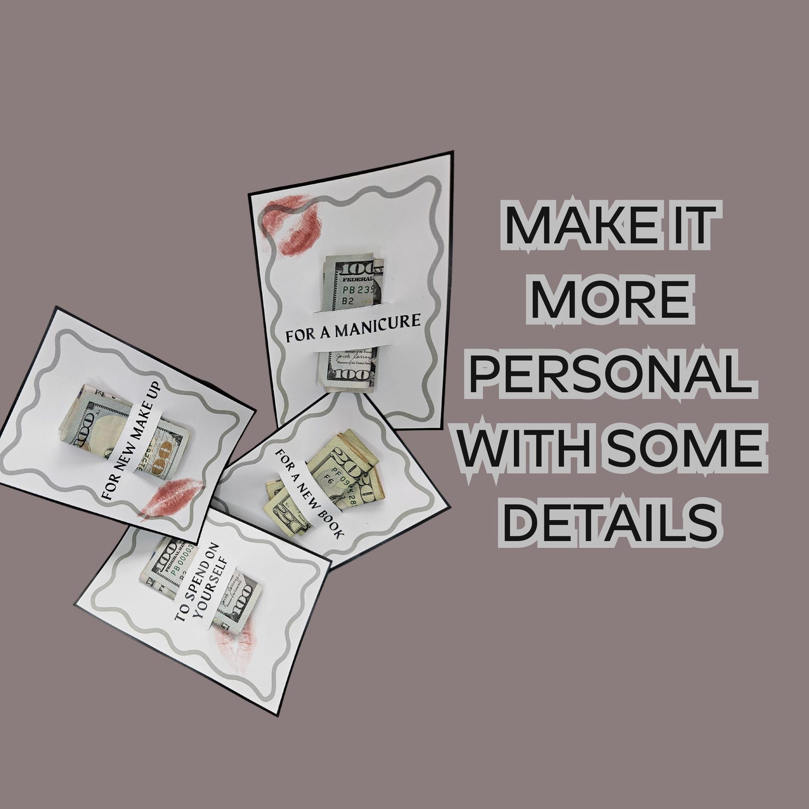 12 PRINTABLE Gift Cards for Cash / GIFT IDEA in 10 Minutes / Money ...