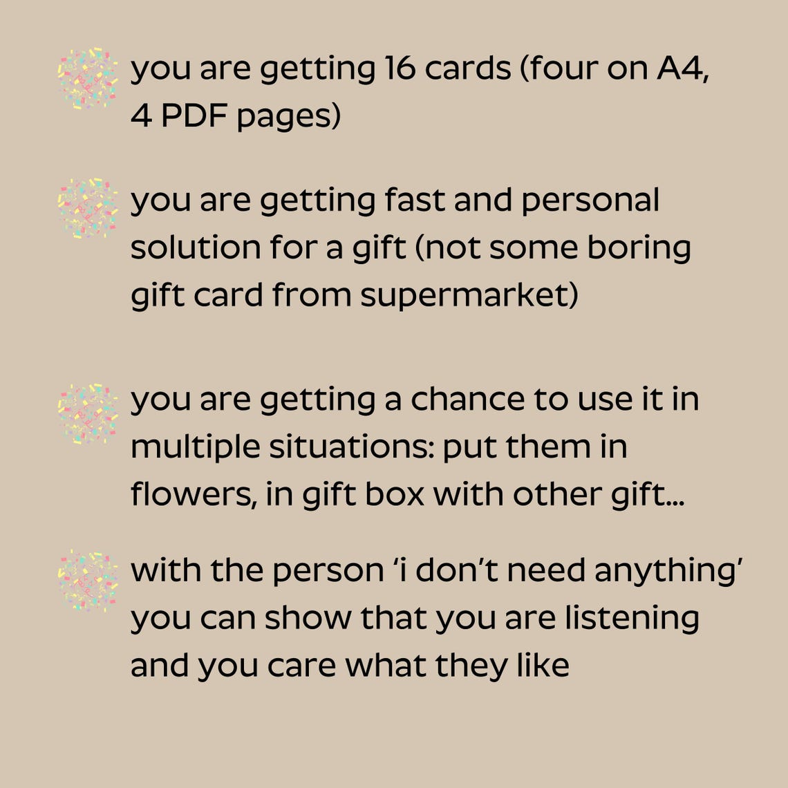 16 Printable Cards for Cash / Simple Gift Idea / Money Card / Easy Gift ...