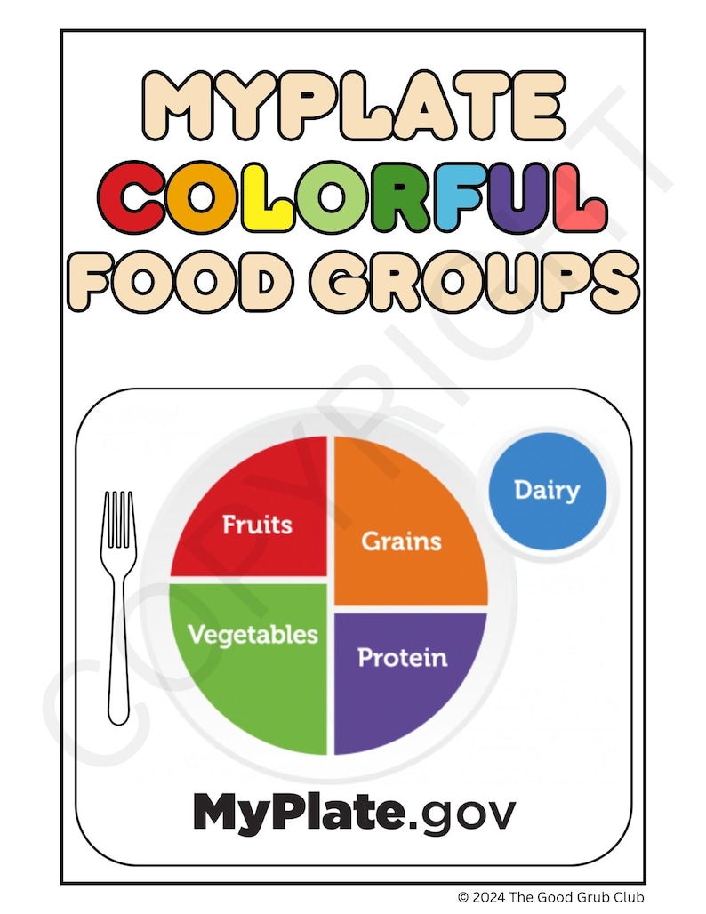 MYPLATE TEACHING & ACTIVITY Worksheets | 5 Food Group Activities ...