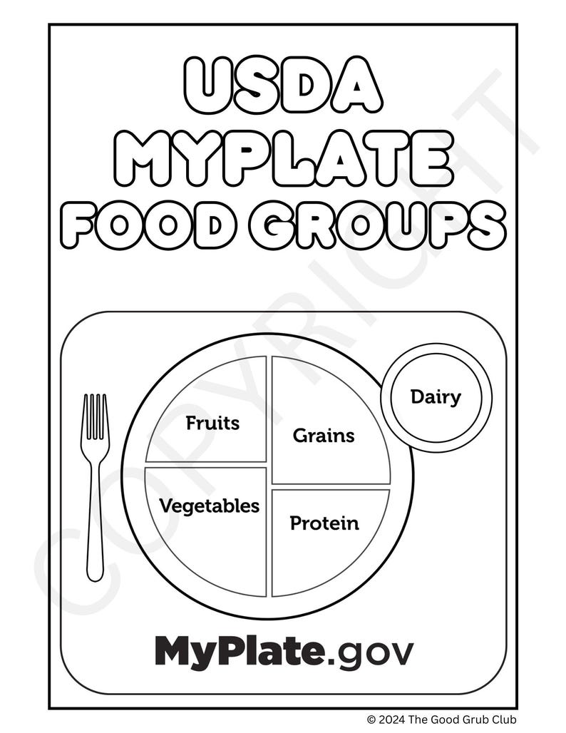 MYPLATE TEACHING & ACTIVITY Worksheets | 5 Food Group Activities ...
