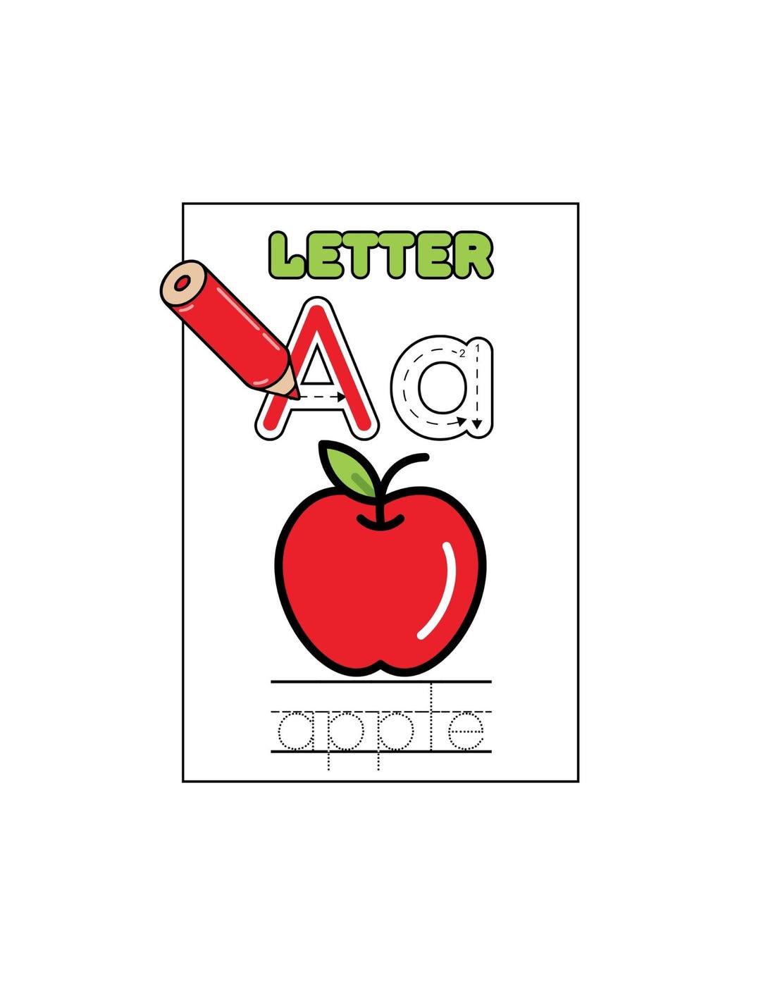 Fruits & Letters Printable | Alphabet Writing Practice, Food ...
