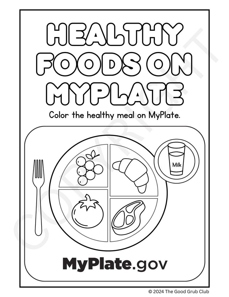 MYPLATE TEACHING & ACTIVITY Worksheets | 5 Food Group Activities ...