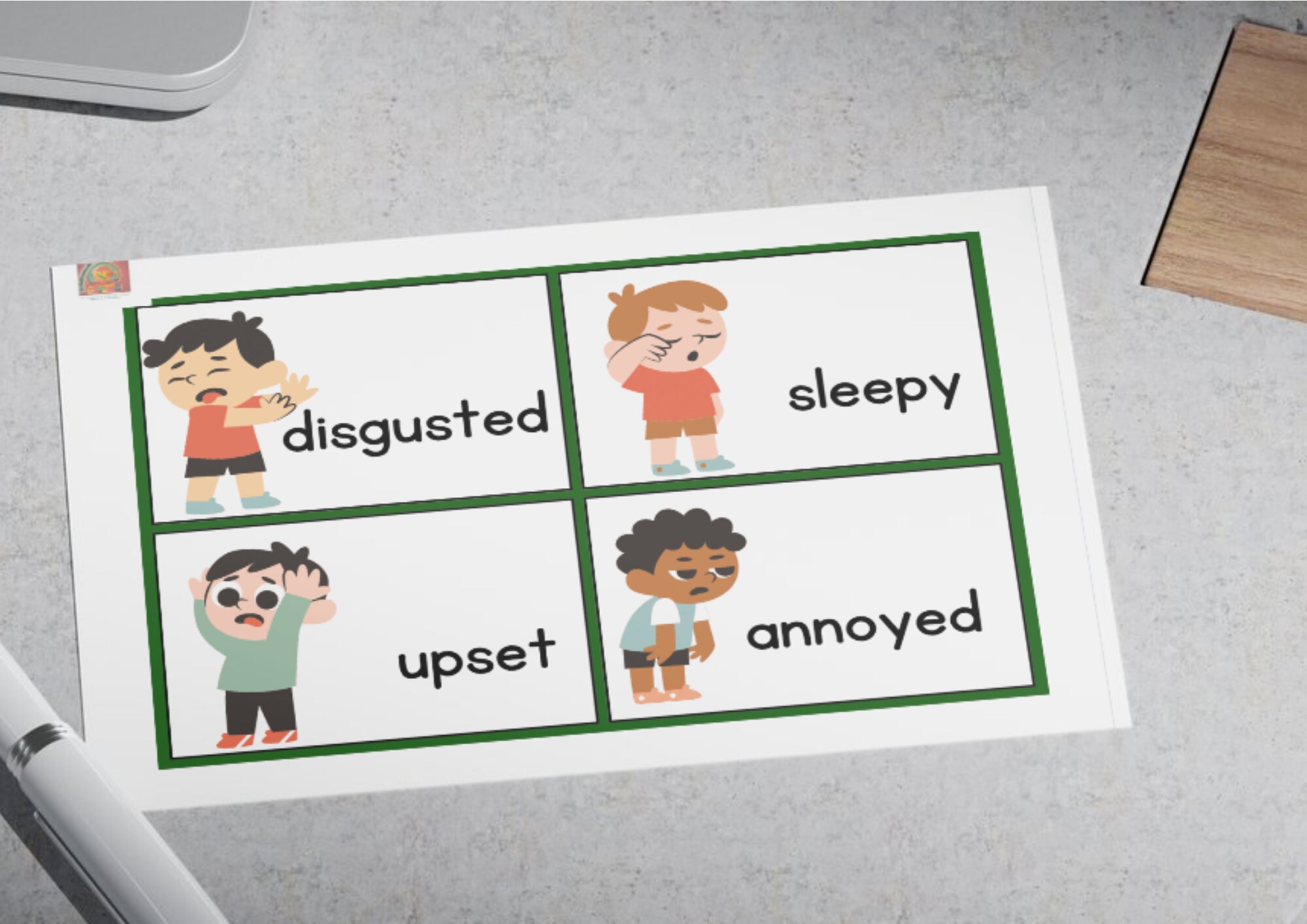 Emotion Feeling Flashcards, Pediatric Occupational Therapy Activity OT ...