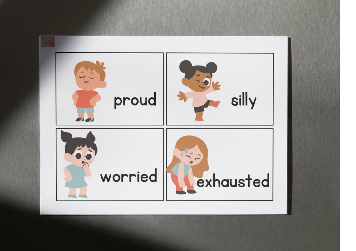Emotion Feeling Flashcards, Pediatric Occupational Therapy Activity OT ...