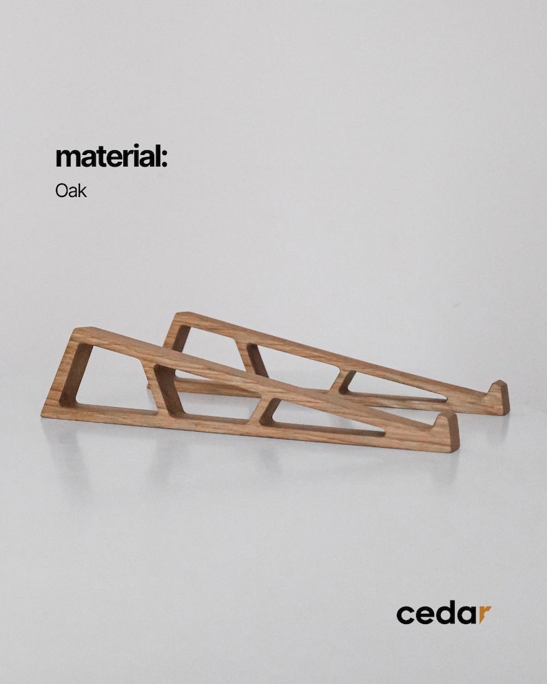 Modern Laptop Stand With Industrial Style | Wooden Laptop Riser ...