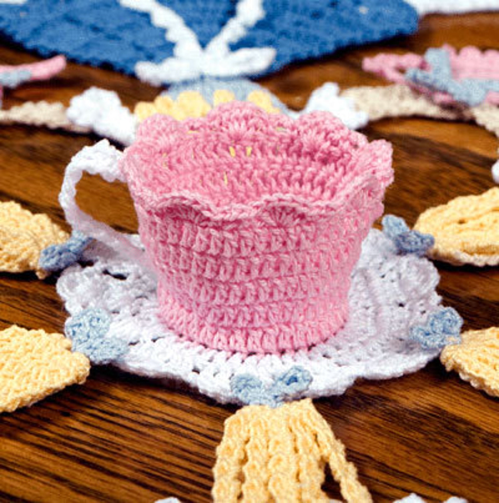 0744 Alice's Tea Party Crinoline Circle Doily Crochet Pattern - Etsy