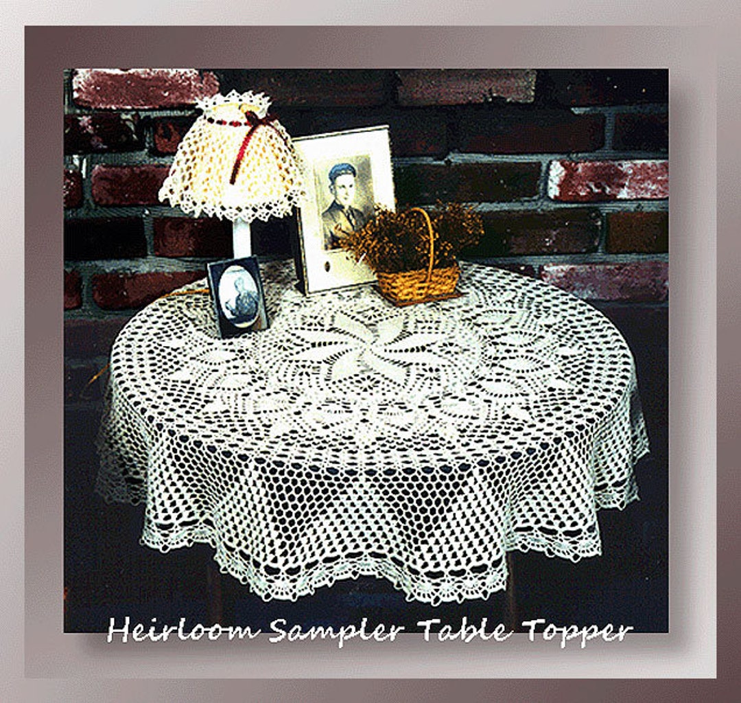 Heirloom Sampler Table Topper - Etsy