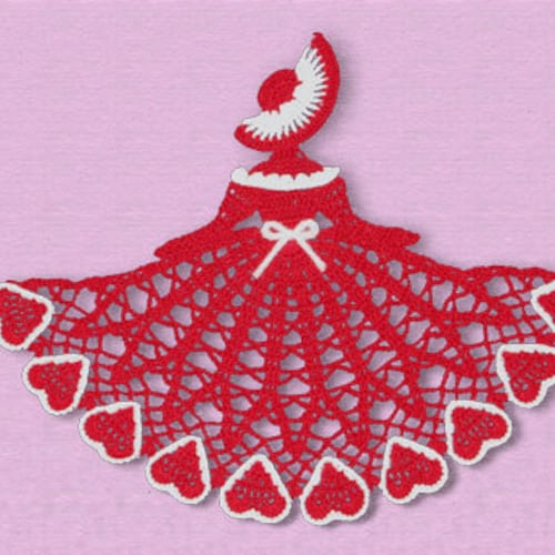 Crinoline Lady Doily Crochet Pattern PDF Lady Applique - Etsy