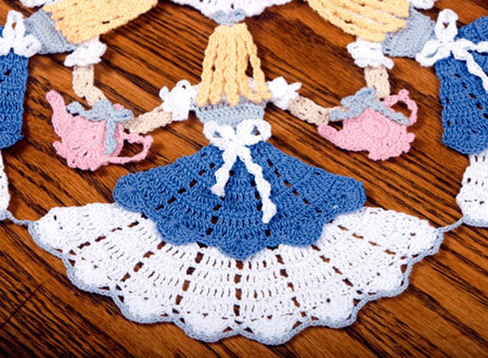 0744 Alice's Tea Party Crinoline Circle Doily Crochet Pattern - Etsy
