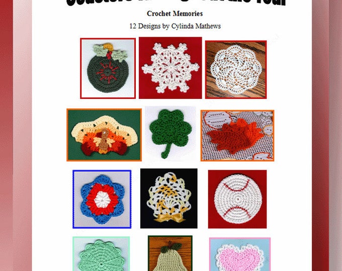 0774 Hummingbird Garden Doily Crochet Pattern - Etsy