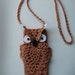0788 Hoot-hoot Cell Phone Holder Crochet Pattern - Etsy