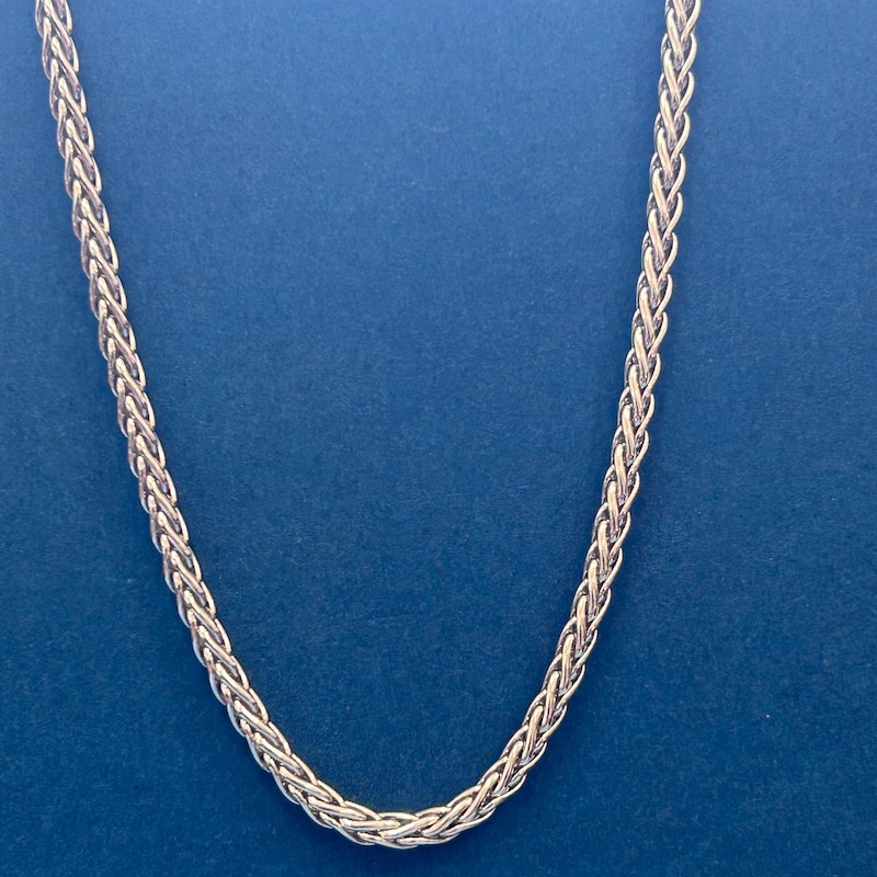 Solid Gold Wheat Chain - Etsy