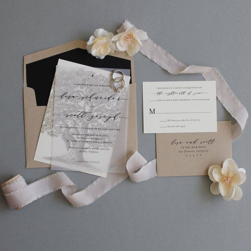 Tree Wedding Invitation - Etsy