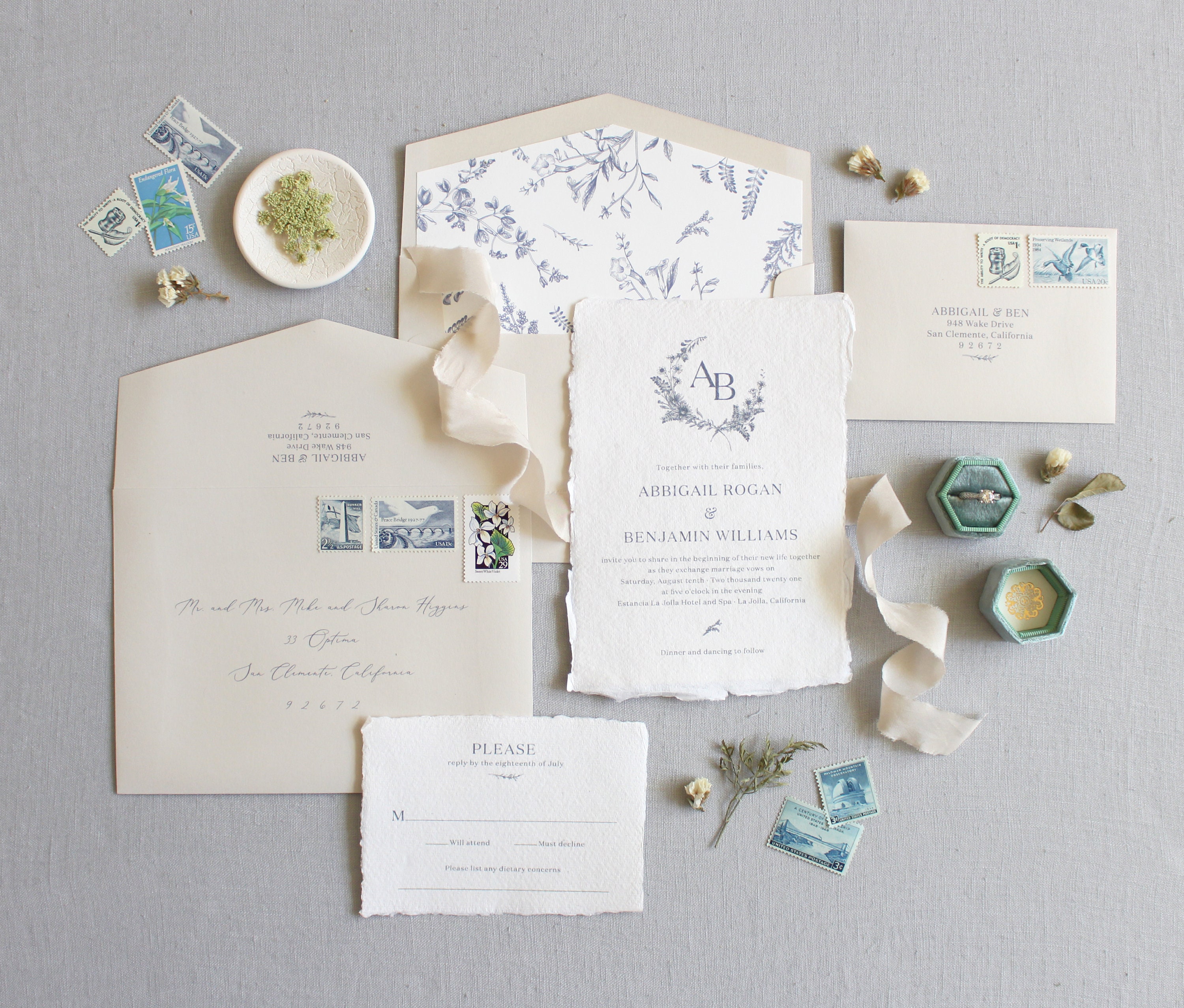 French Provence Invitation French Toile Wildflower | Etsy UK