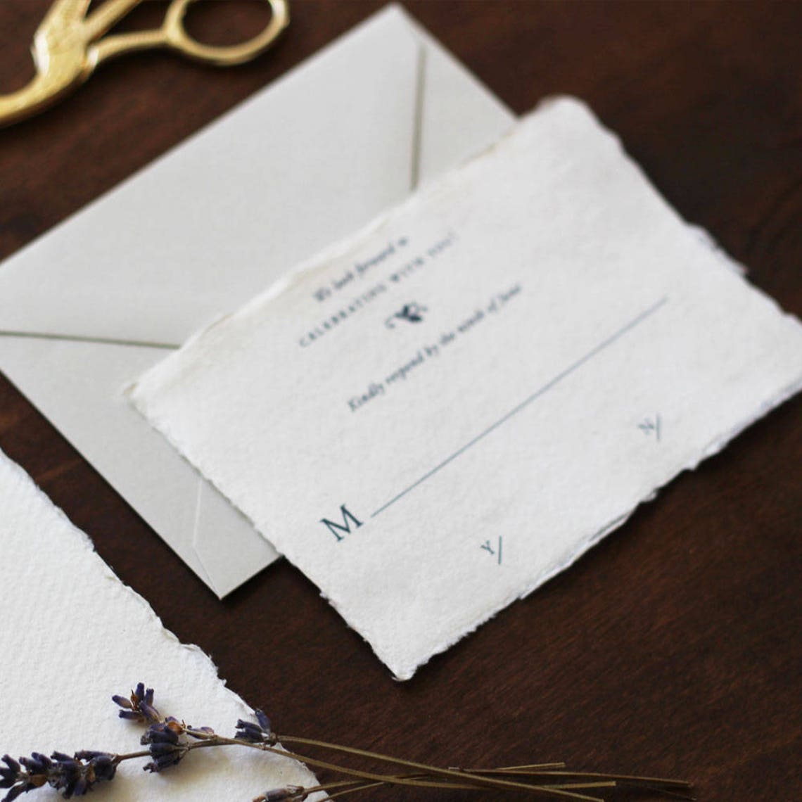 Torn Edge Paper Handmade Paper Deckled Edge Paper Minimal - Etsy