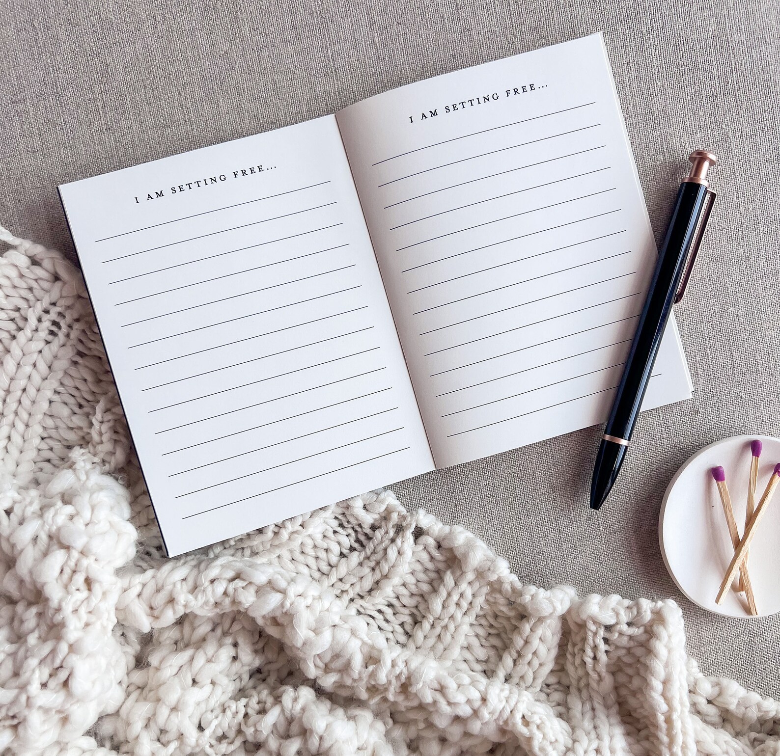 Thoughts I Am Setting Free | A Burn Book, Anxiety Journal, Mental ...