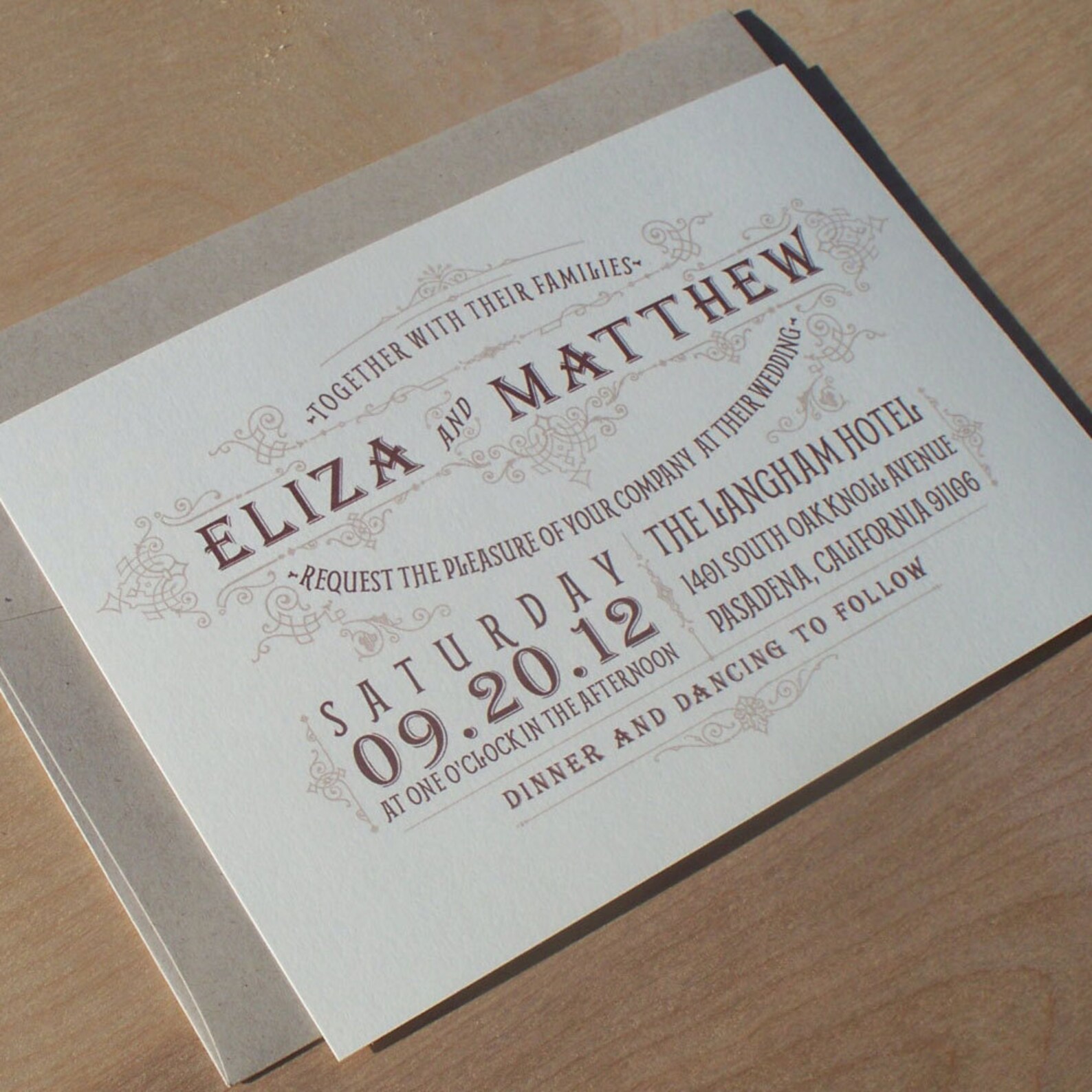 Wedding Invitations Handmade Rustic Wedding Fall Wedding - Etsy
