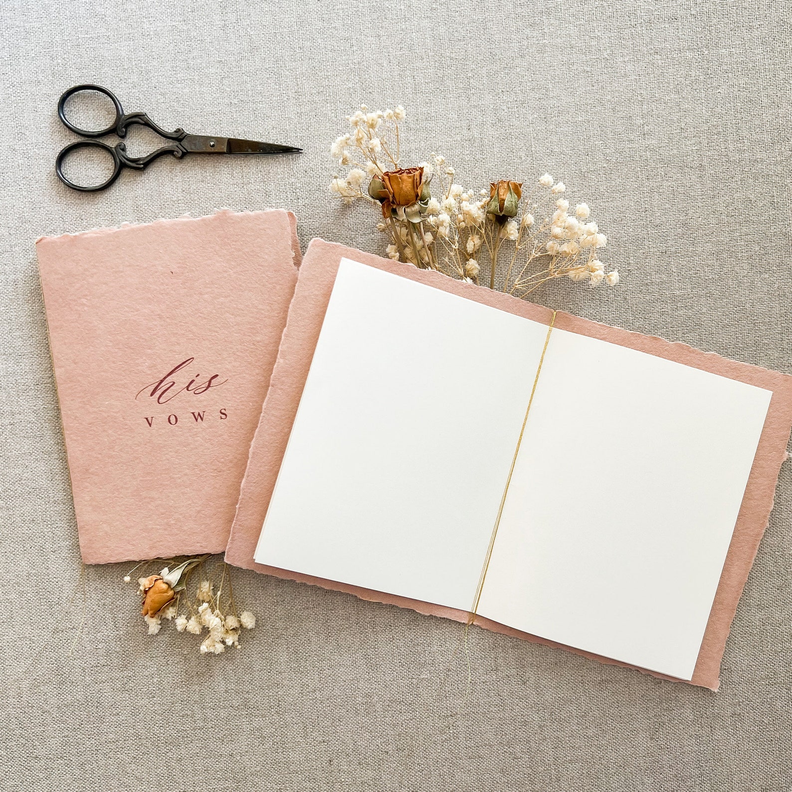 Personalized His and Hers Vow Books, Custom Vow Books, Vow Books Set of ...