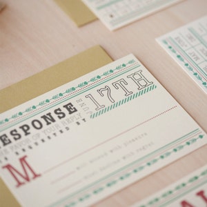 Punch Card Wedding Invitation, Offbeat Invitation, Fun, Quirky Wedding ...