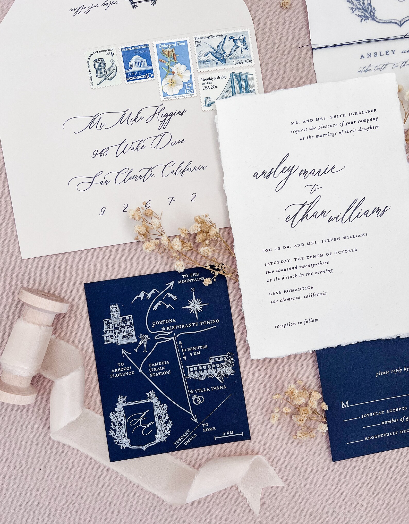 Crest Wedding Invitation, Old World Wedding, Vellum Invitation ...