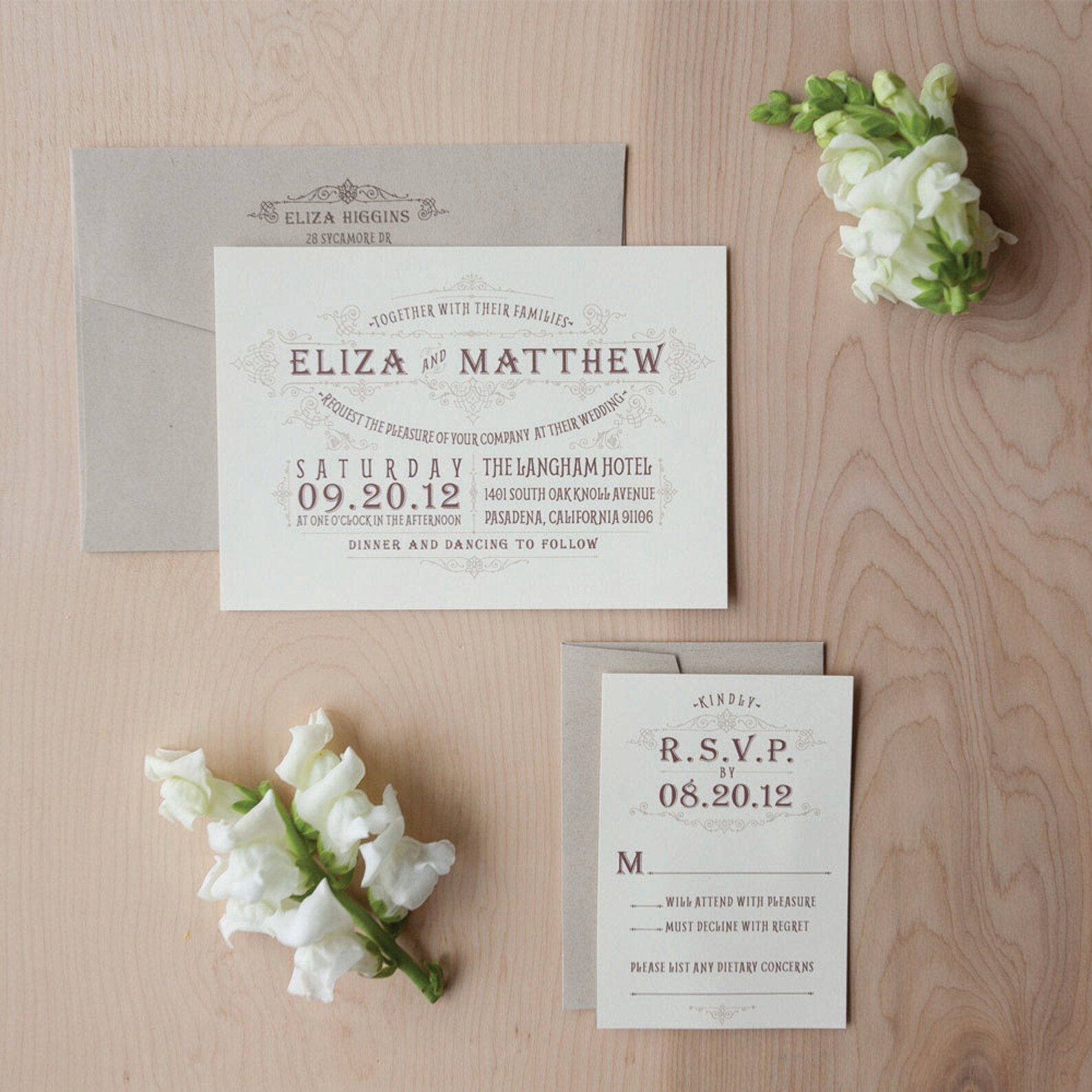 Wedding Invitations Handmade Rustic Wedding Fall Wedding - Etsy