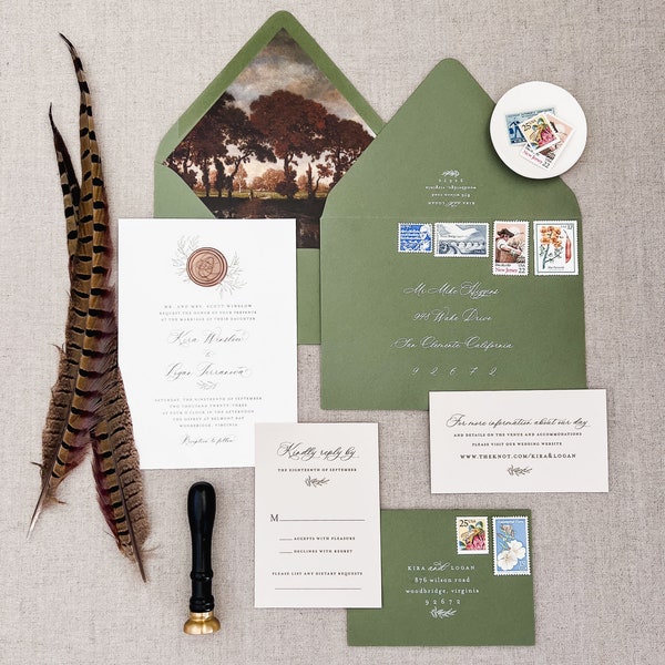 Ethereal Wedding Invitation - Etsy