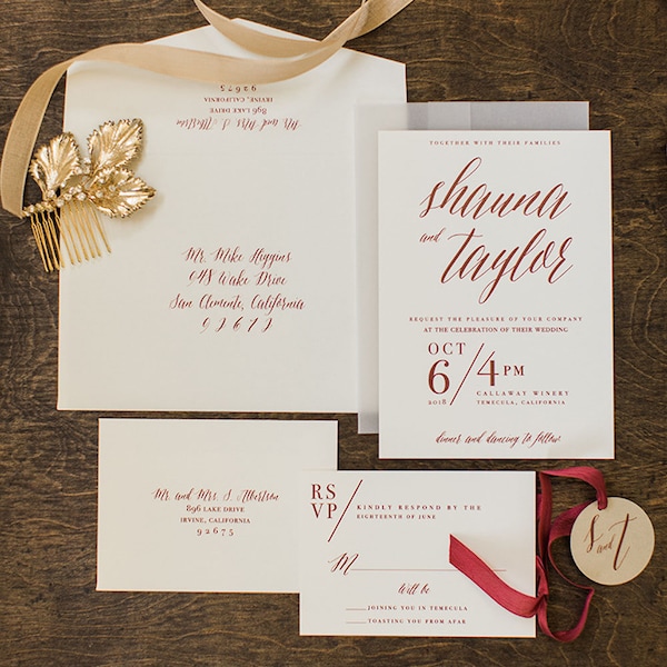 Typography Invitation - Etsy
