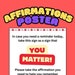 Affirmation "take One" Poster - Etsy