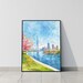 Dubai Watercolor Print: United Arab Emirates Travel Poster ...