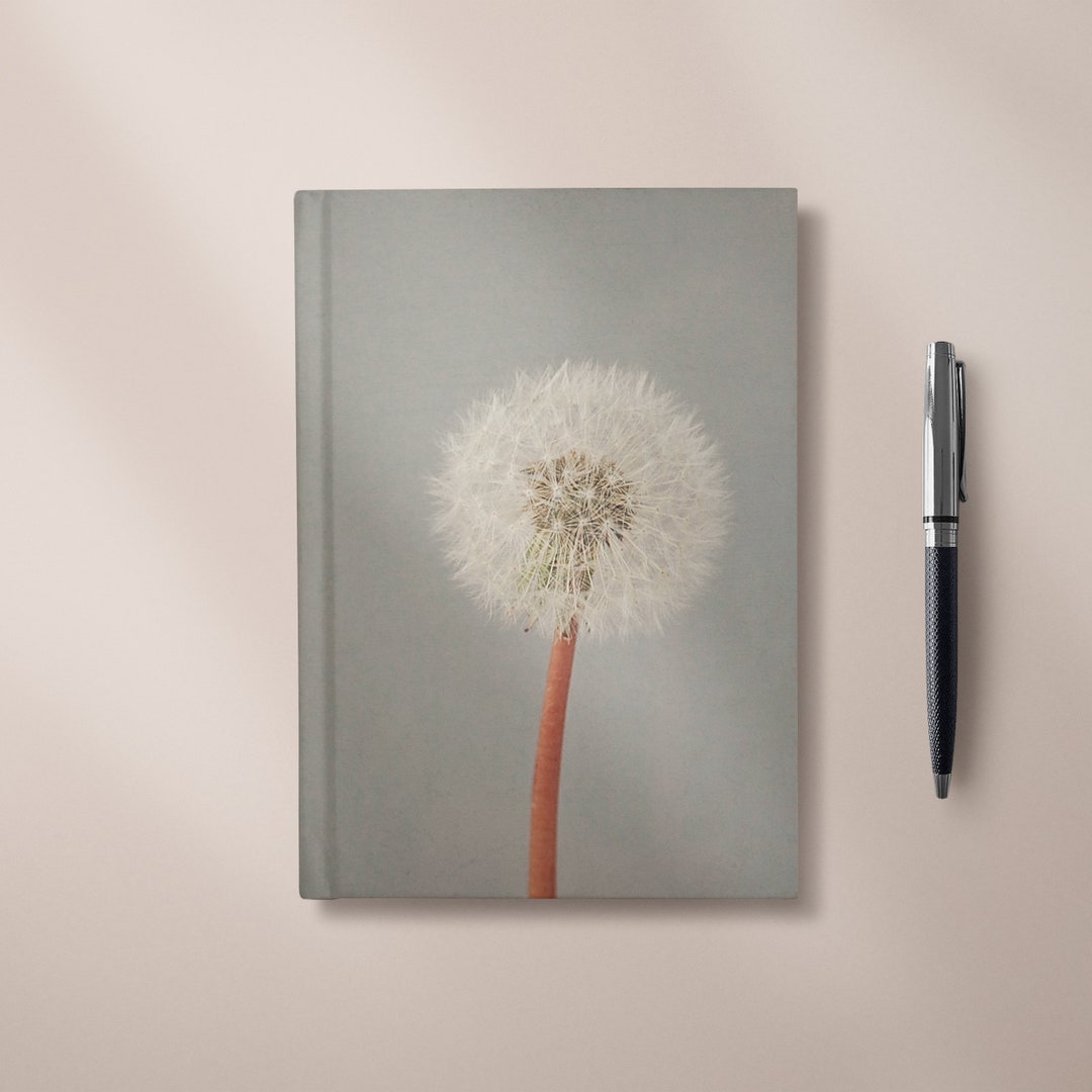 Hardback Floral Notebook, Dandelion Clock Journal 5x7/a5/a4 - the Passing of Time - Etsy