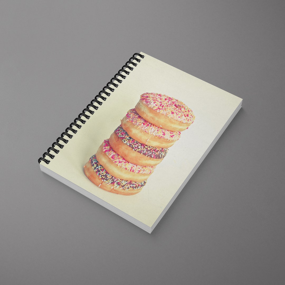 Foodie Spiral Notebook - Stack of Donuts - Etsy