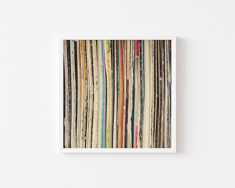 Vinyl Record Art, Iconic Retro Spine Print for Music Lovers - Record ...