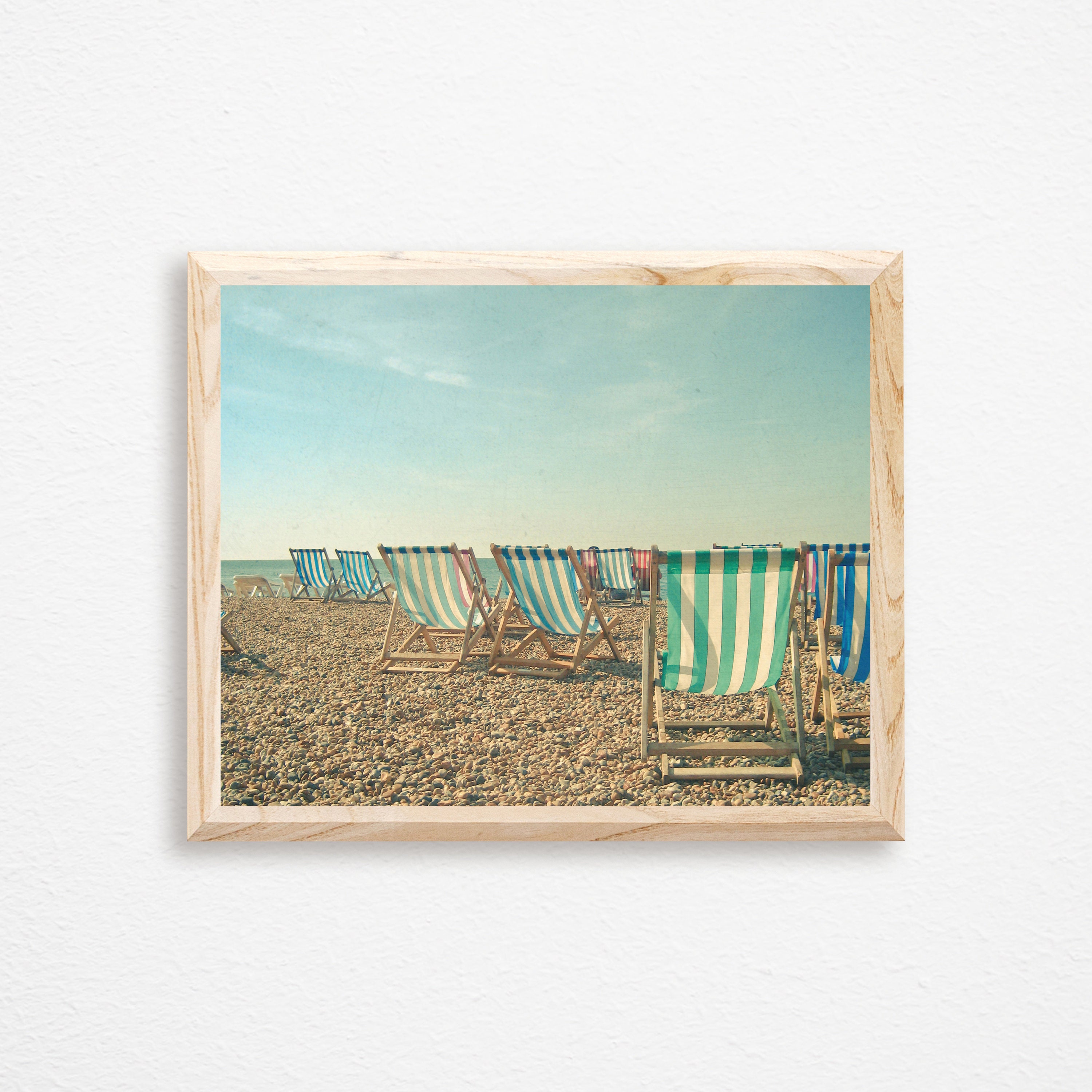 Beach Print, Coastal Decor, Summer Art - A Sea View - Etsy UK