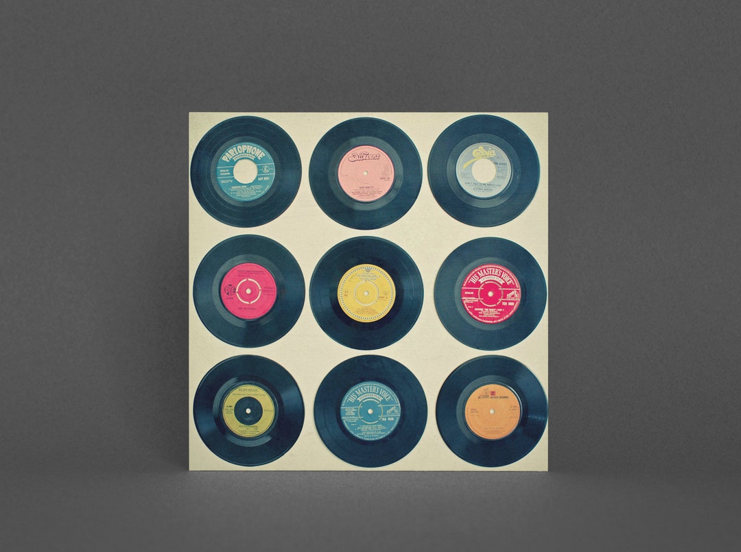 Record Greeting Card, Card for Music Lovers - Vinyl Collection - Etsy