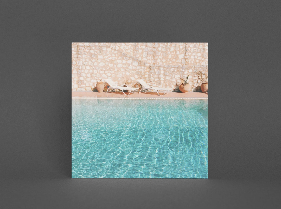 Swimming Pool Greetings Card, Summer Card - Swimming Pool V - Etsy